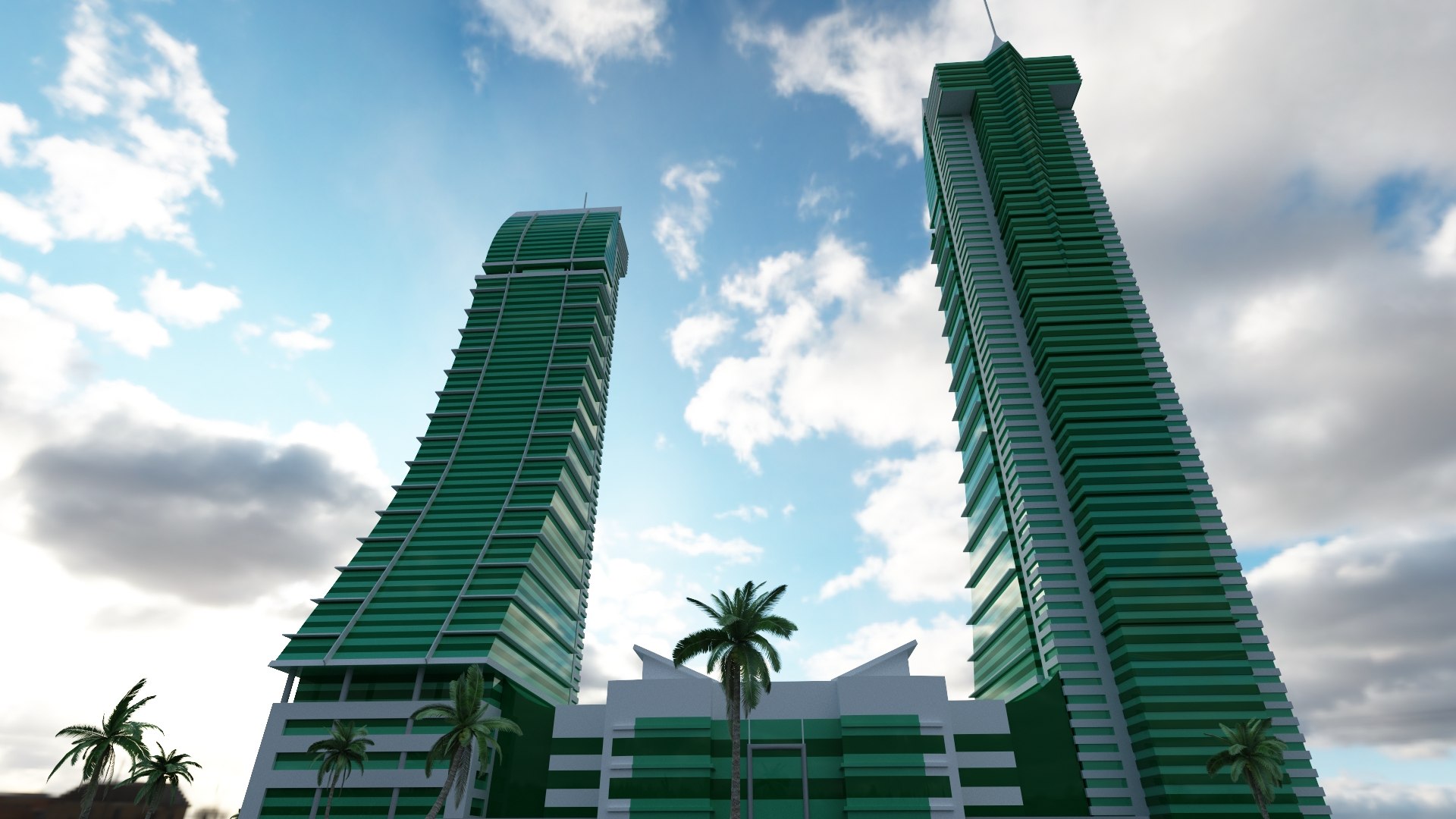 3D model bahrain financial harbour - TurboSquid 1665668