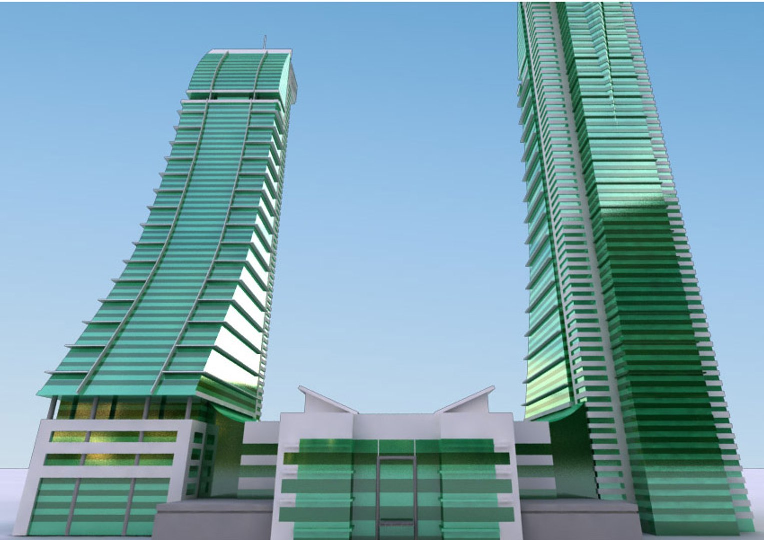 3D Model Bahrain Financial Harbour - TurboSquid 1665668