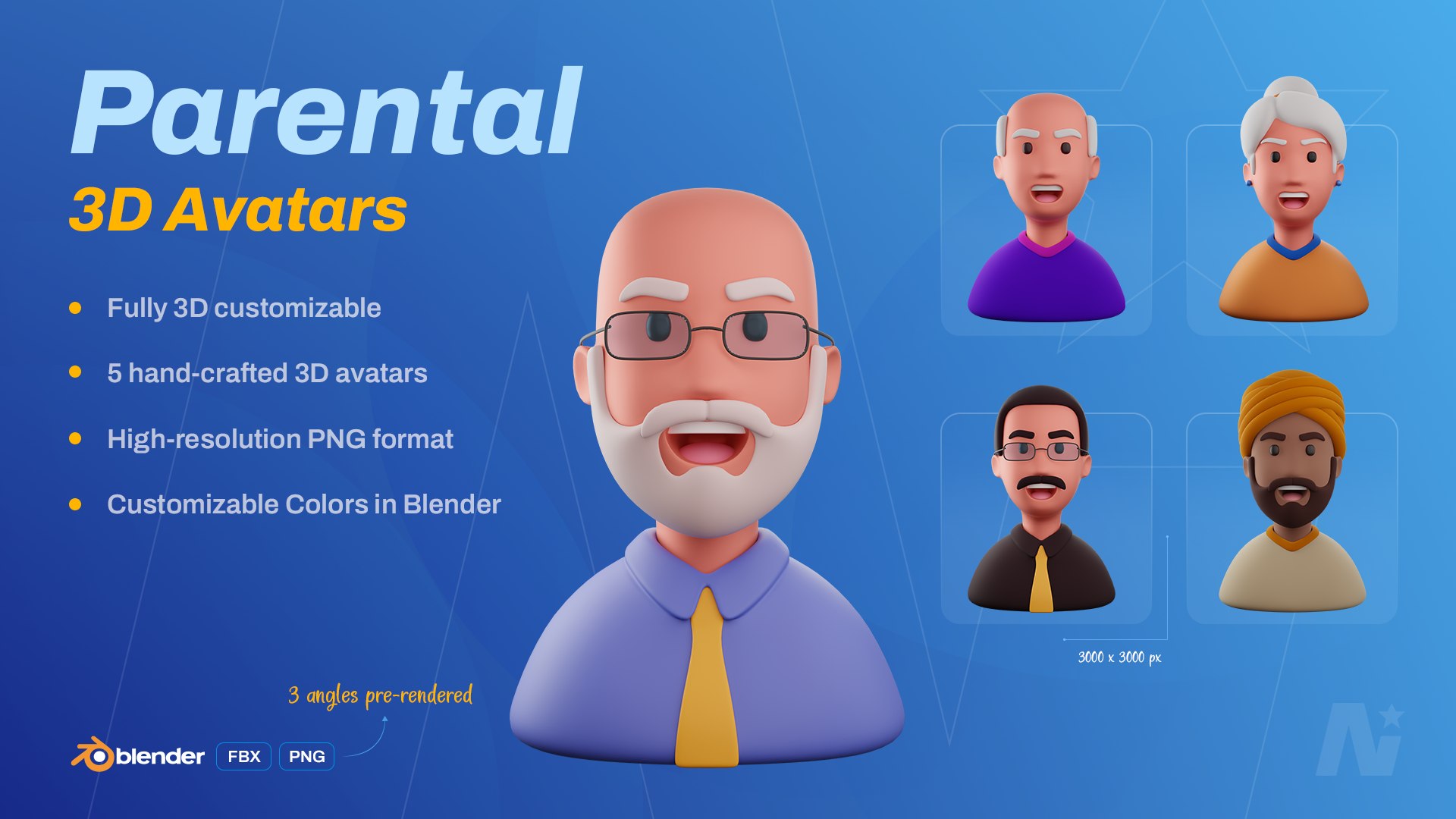 3D Model Parental 3D Avatars - TurboSquid 2207998