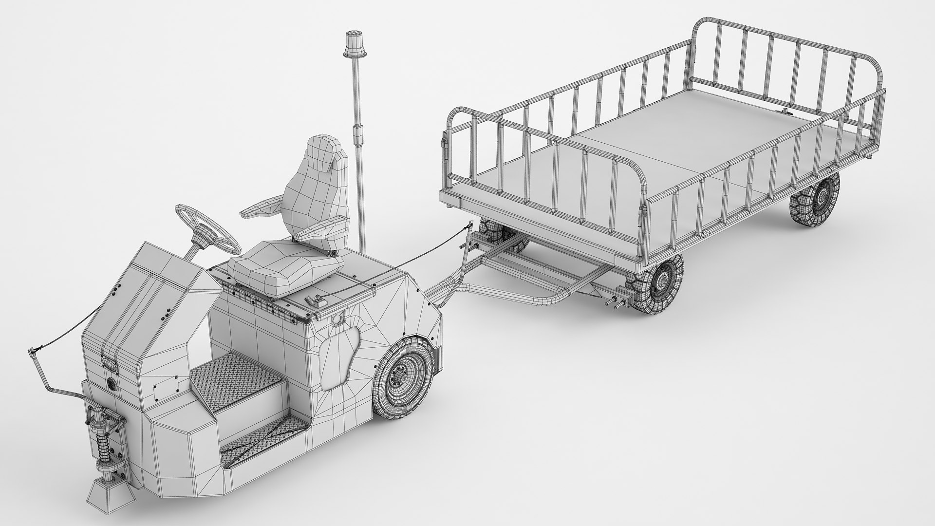 3D Electric Industrial Tugger 13 - TurboSquid 1743145