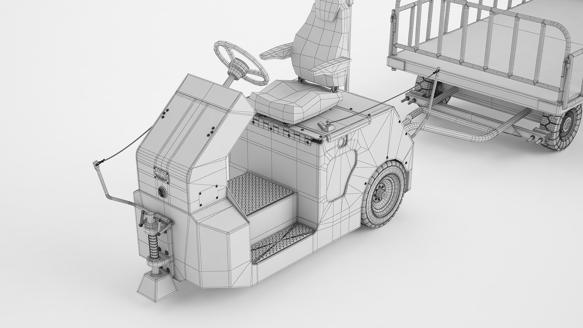 3D Electric Industrial Tugger 13 - TurboSquid 1743145