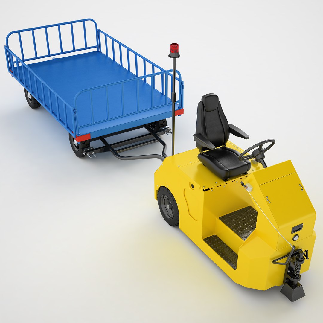 3D Electric Industrial Tugger 13 - TurboSquid 1743145