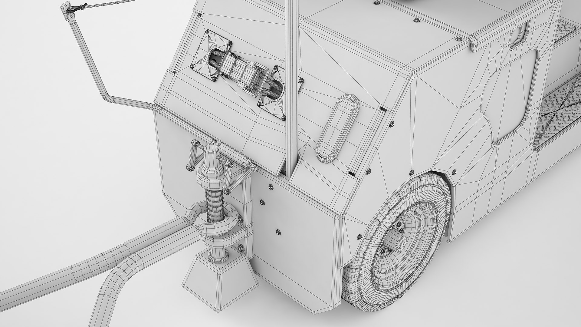 3D Electric Industrial Tugger 13 - TurboSquid 1743145