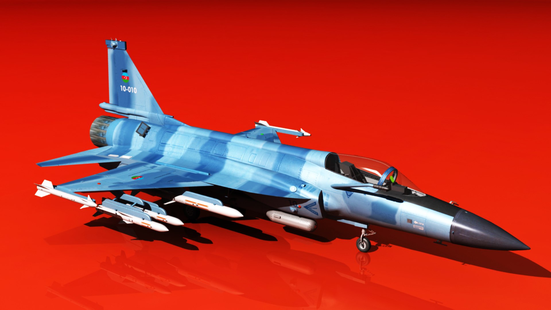 3D JF-17 Block 3 Azerbaijan - TurboSquid 2196391