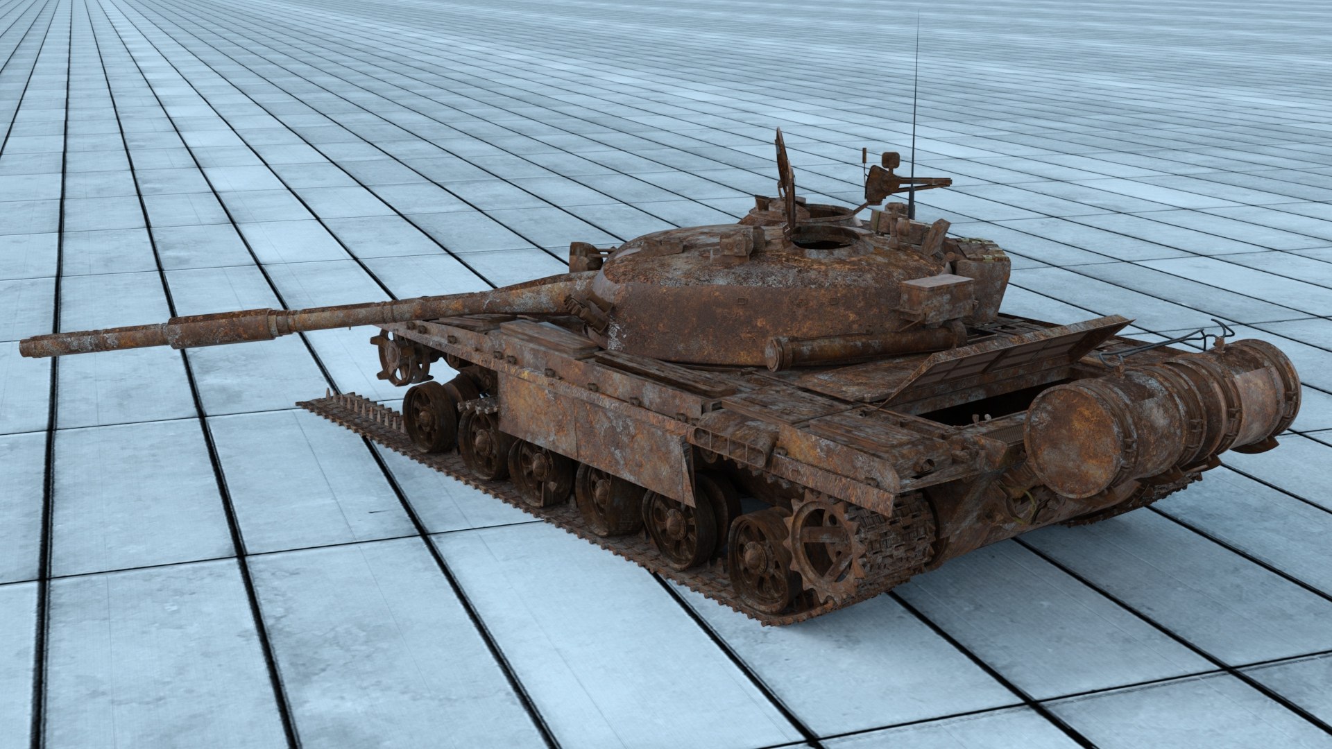 3D Model T72 Wreck 3ds Max 2024 - TurboSquid 2260745