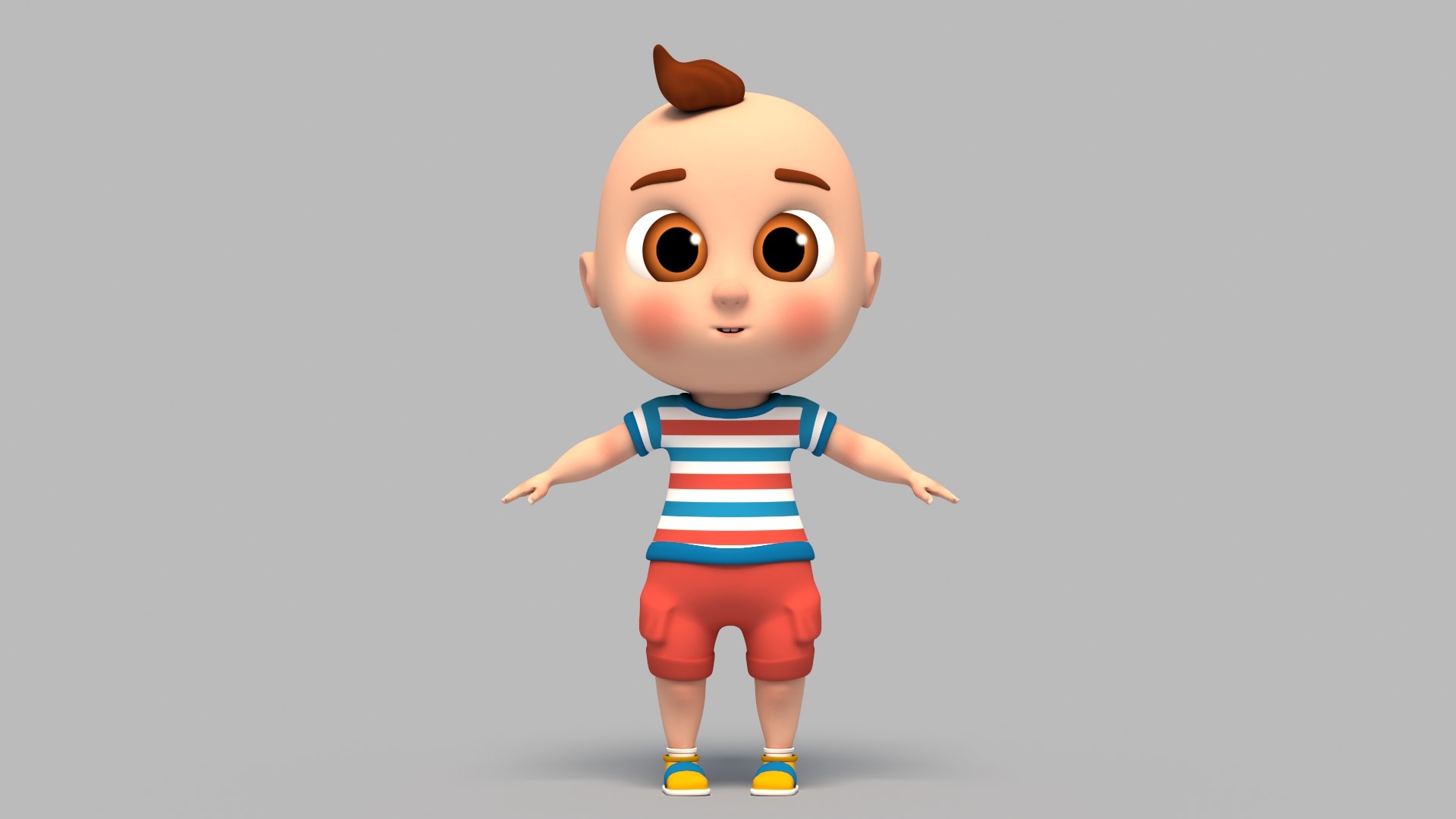 3D Baby Rig Animation Character Model - TurboSquid 1615398