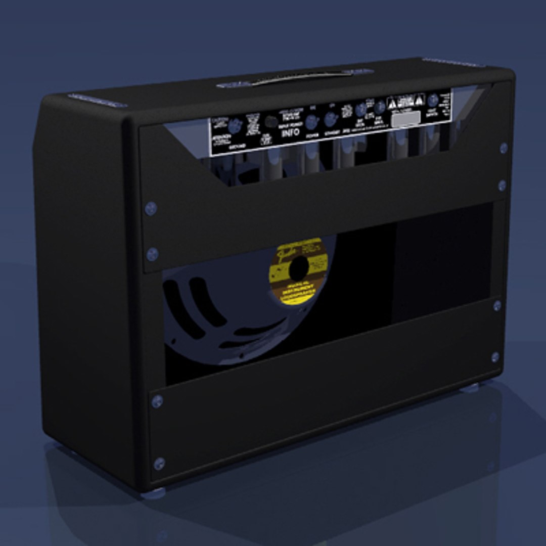 guitar amp 3d model