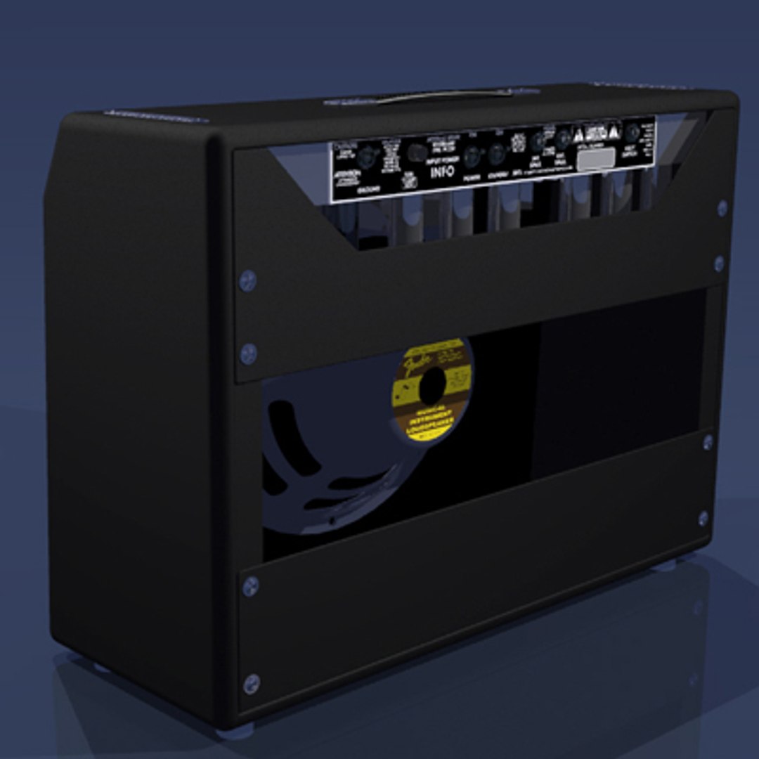 guitar amp 3d model