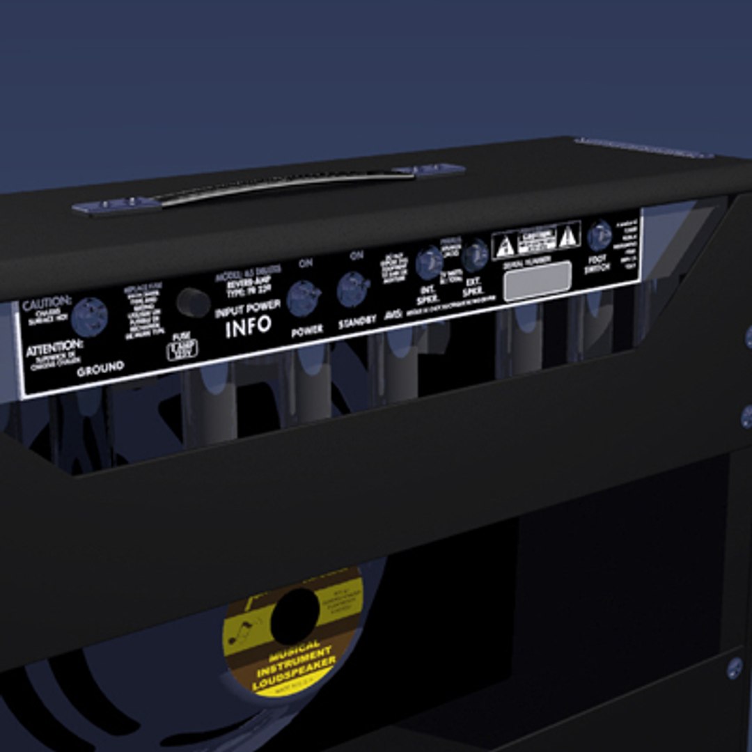 guitar amp 3d model