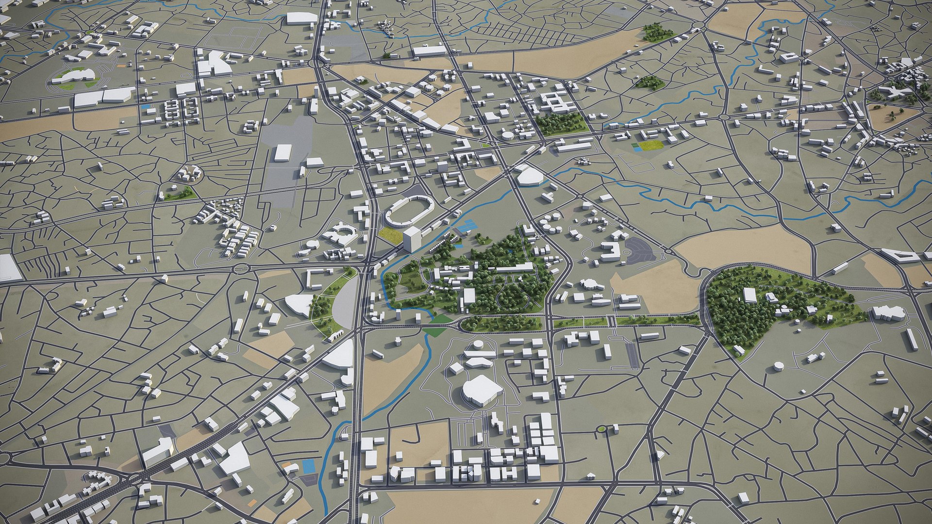 Addis Ababa Surrounding - Model - TurboSquid 1591139