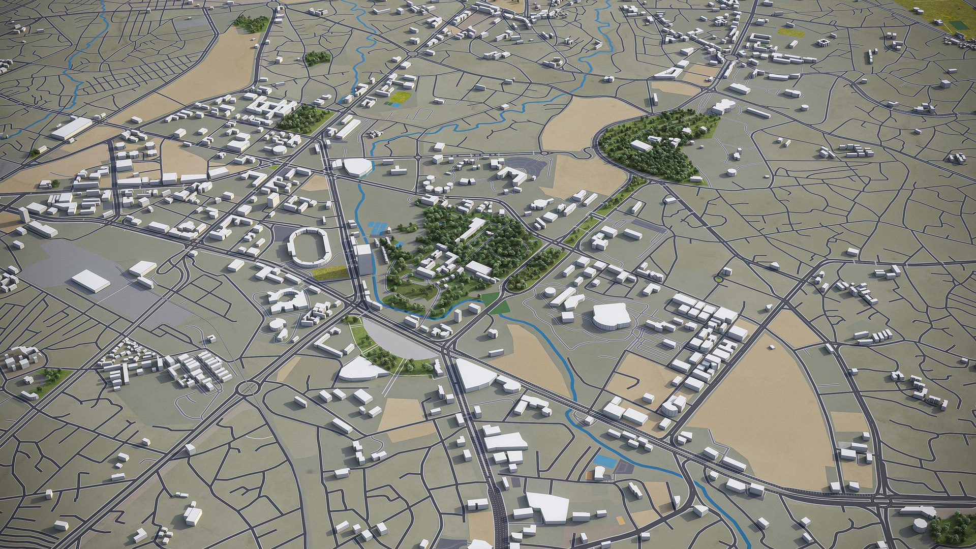 Addis Ababa Surrounding - Model - TurboSquid 1591139