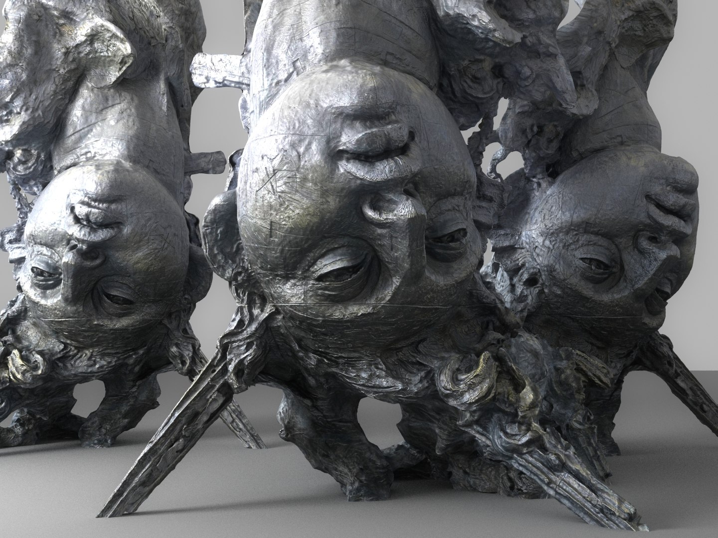 3D Angel S Head Monumen - TurboSquid 1483836
