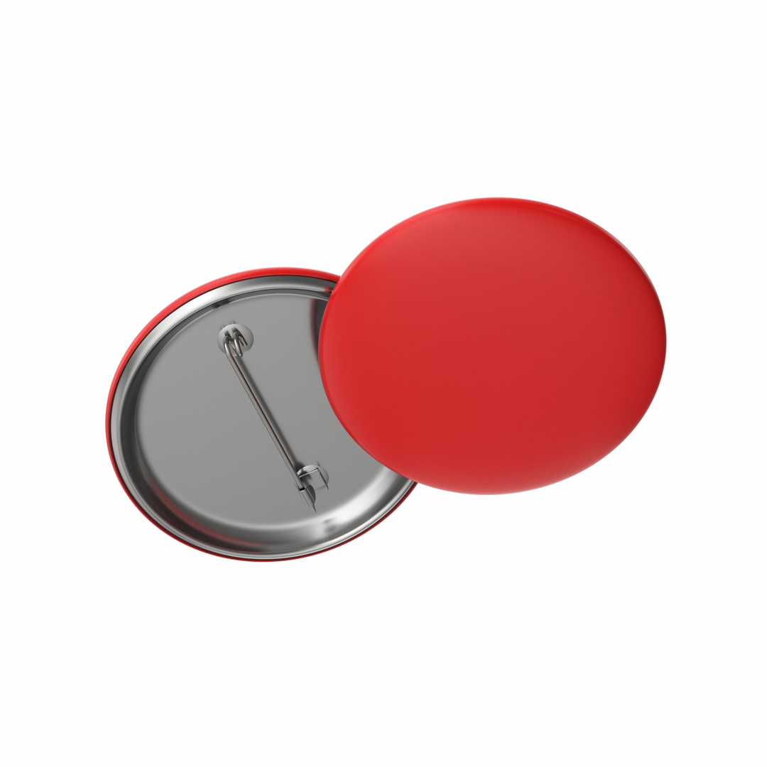 3D Red Metal Round Badge Button - TurboSquid 1962262