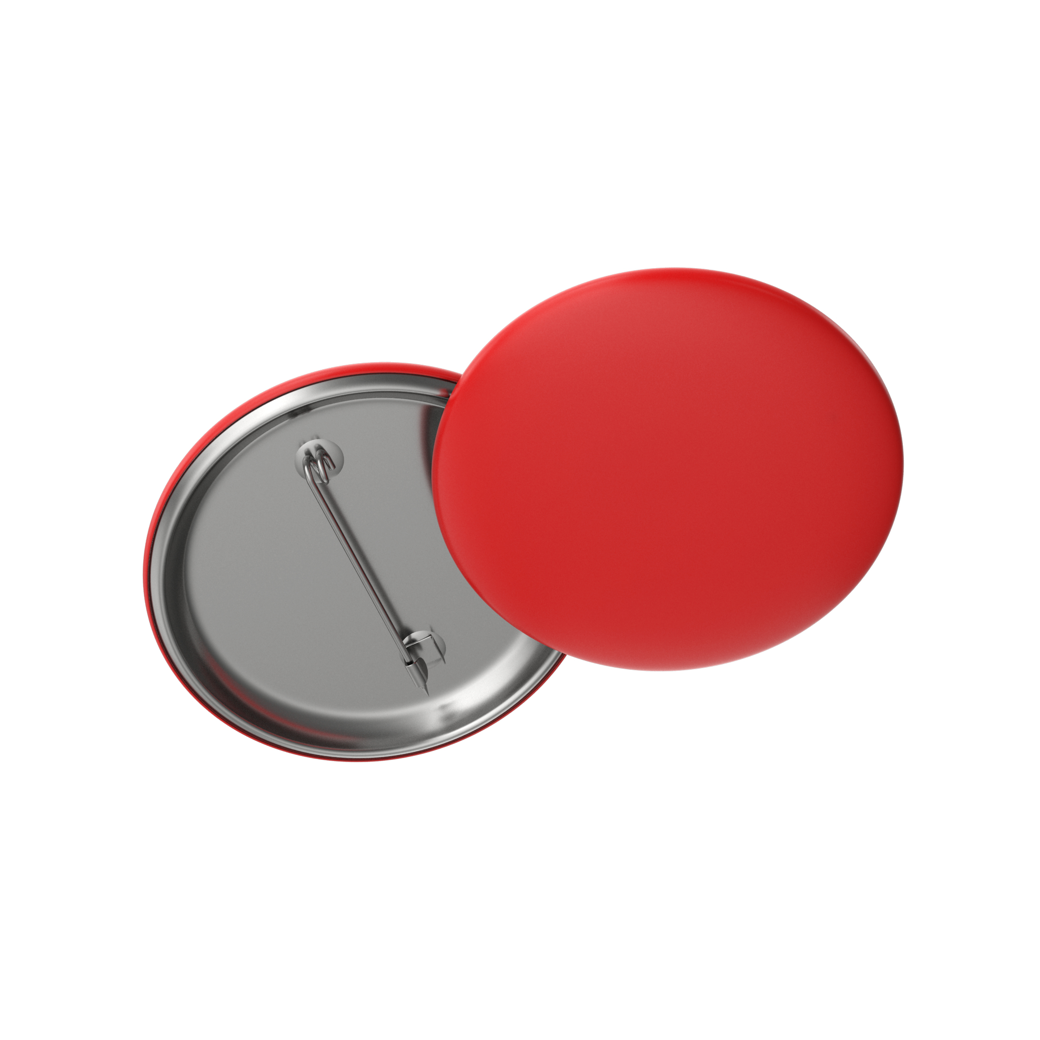 modelo 3d Red Metal Round Badge Button - TurboSquid 1962262