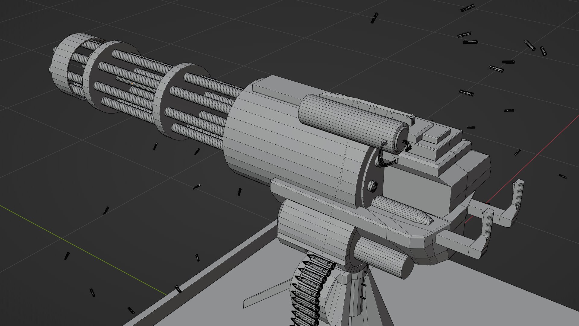 3D Machine Gun - TurboSquid 2155553