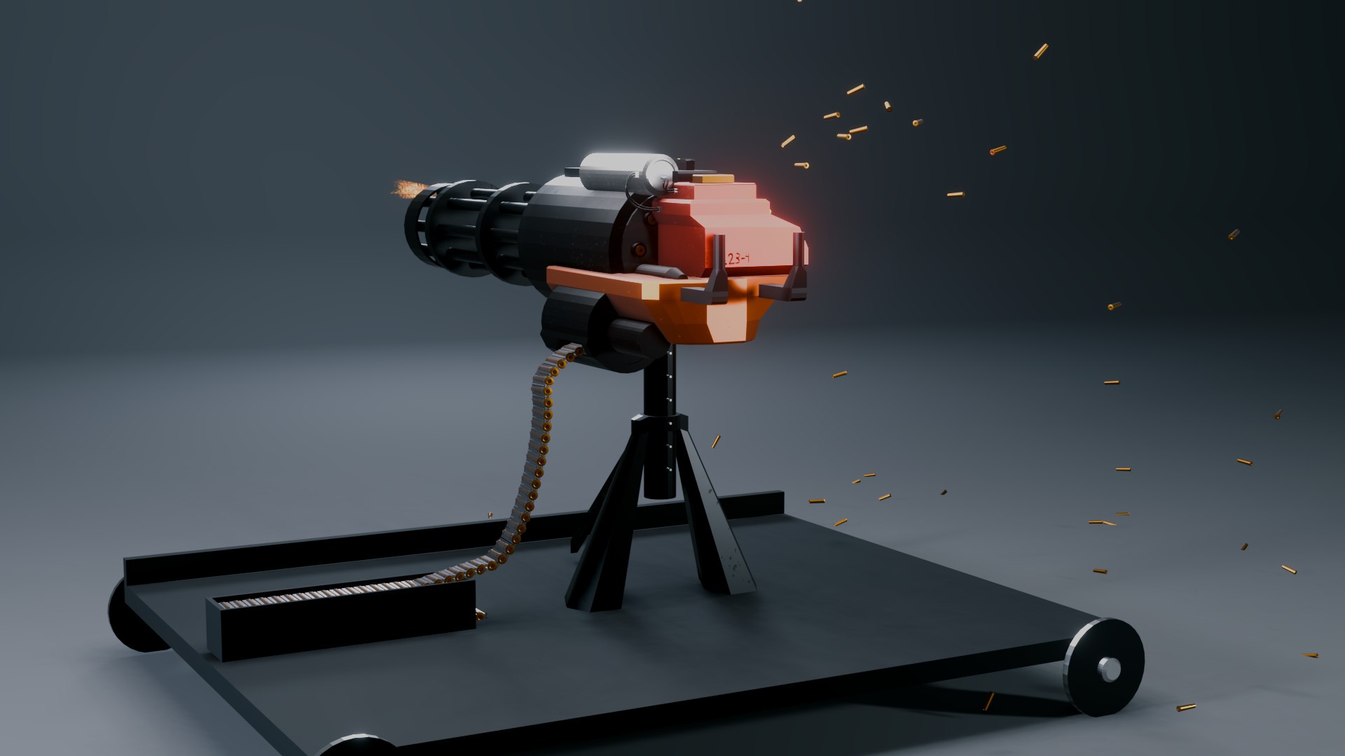 3D Machine Gun - TurboSquid 2155553