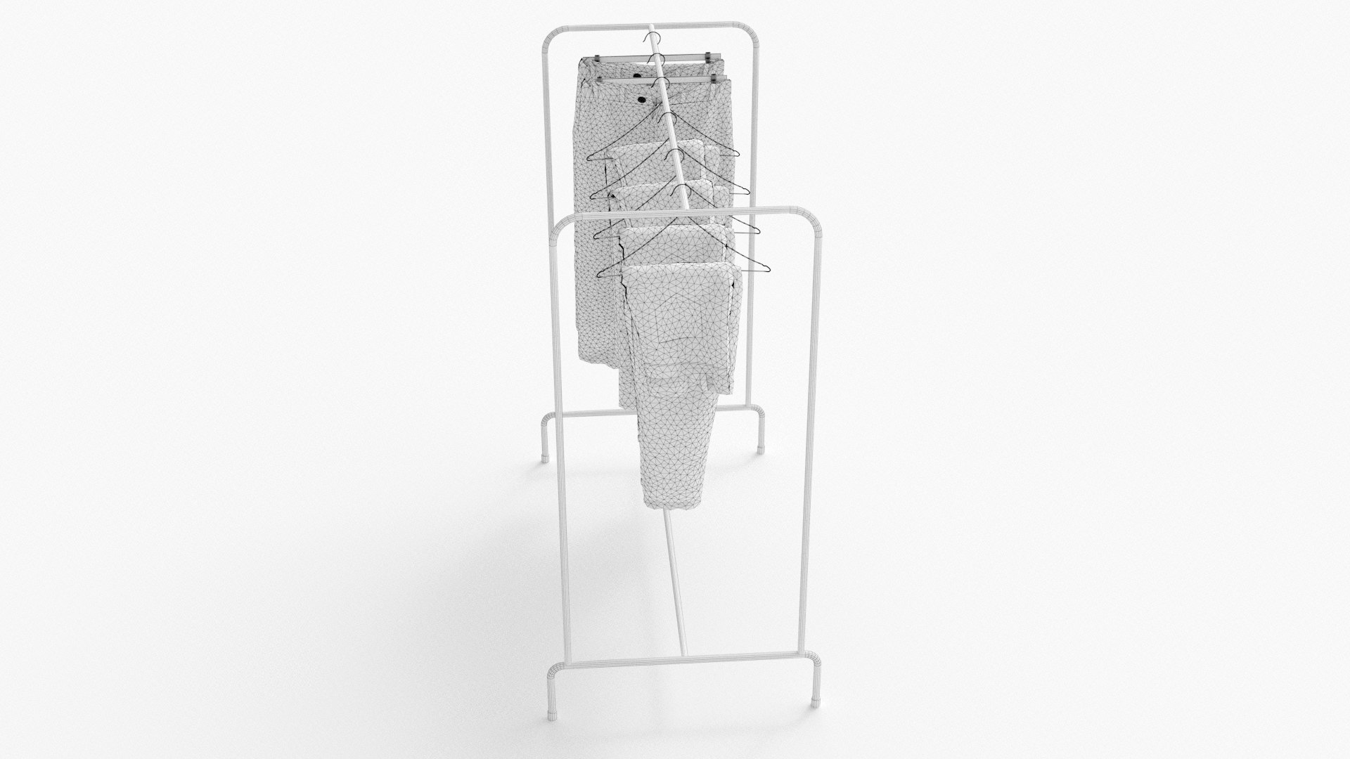 3D Textured Hanged Jeans Rack - TurboSquid 1742810