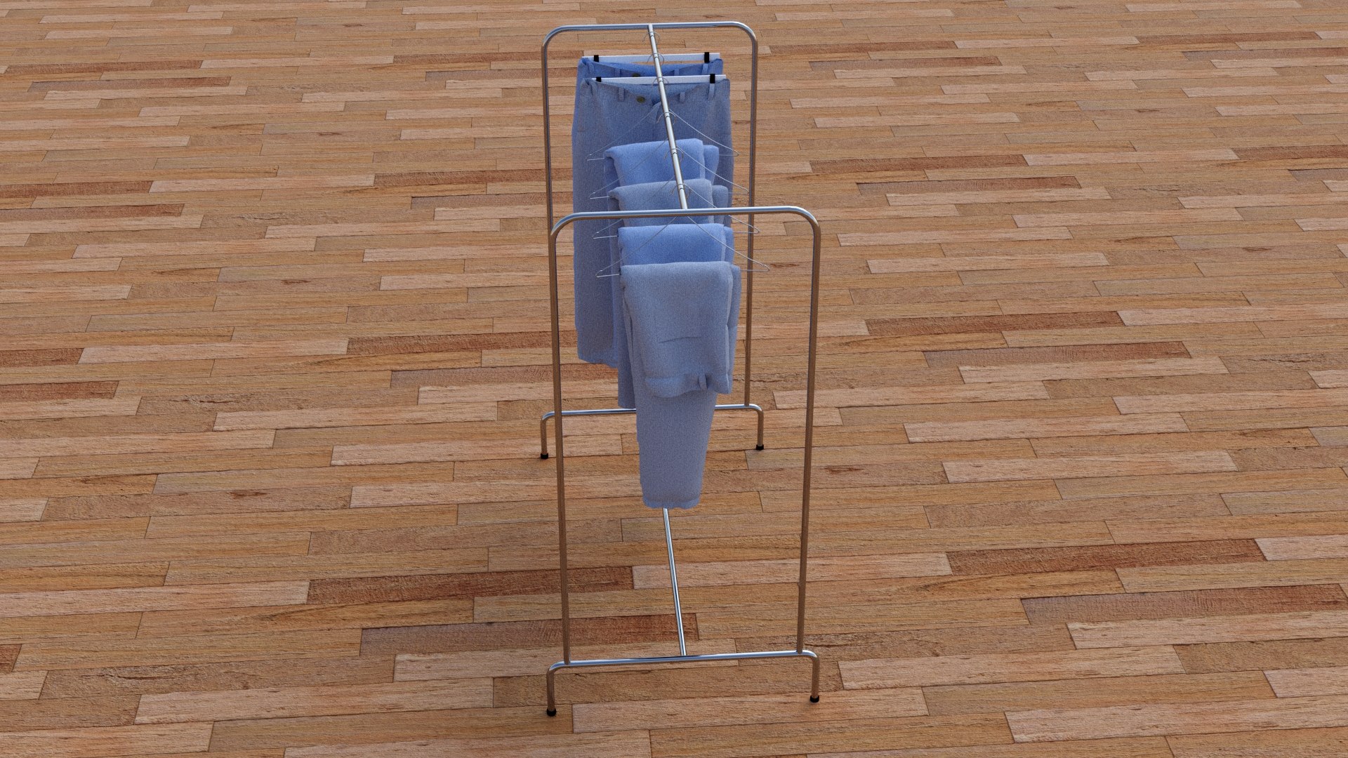 3D Textured Hanged Jeans Rack - TurboSquid 1742810