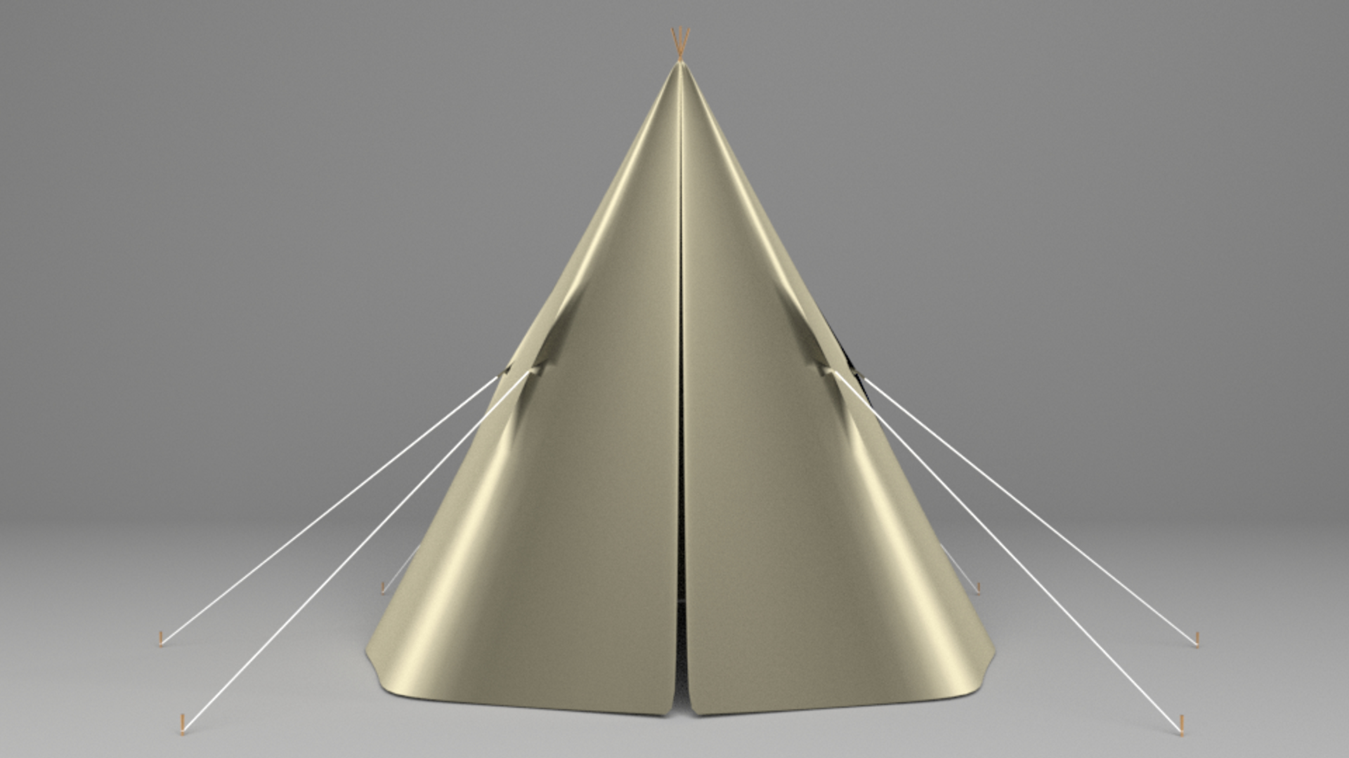 3D conical tent - TurboSquid 1578014