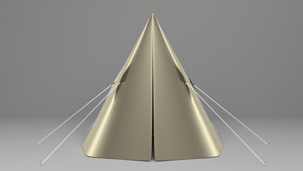 3D conical tent - TurboSquid 1578014