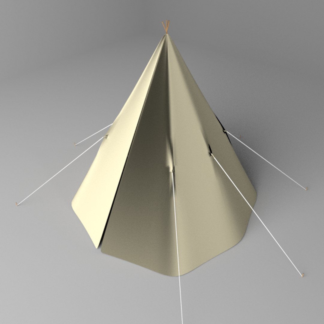 3D conical tent - TurboSquid 1578014