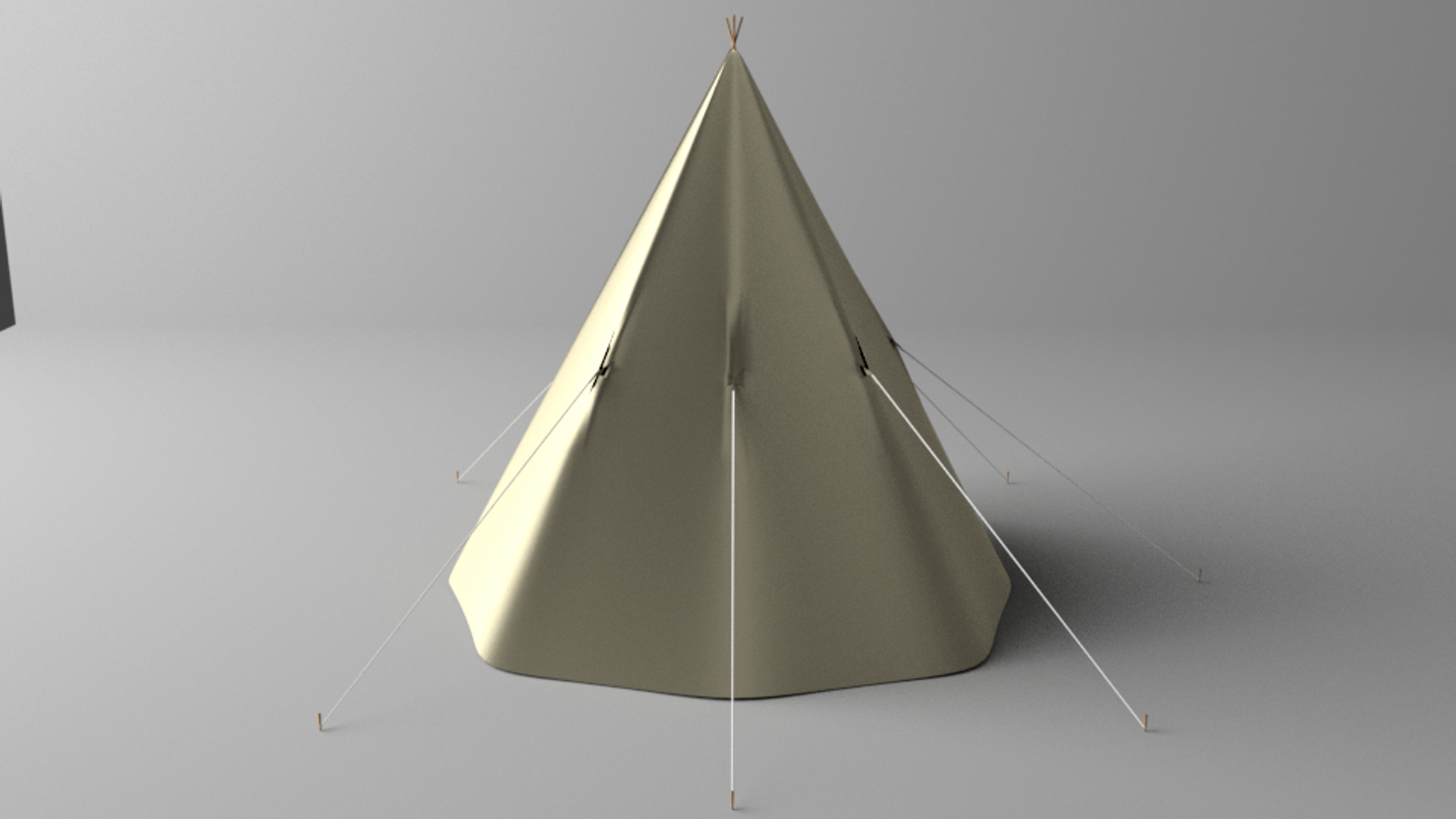 3D conical tent - TurboSquid 1578014