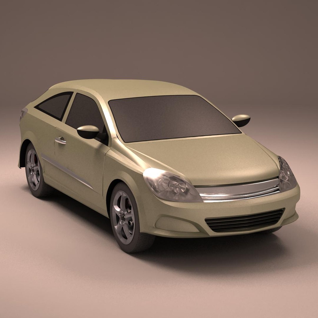 standar sedan car 3d max
