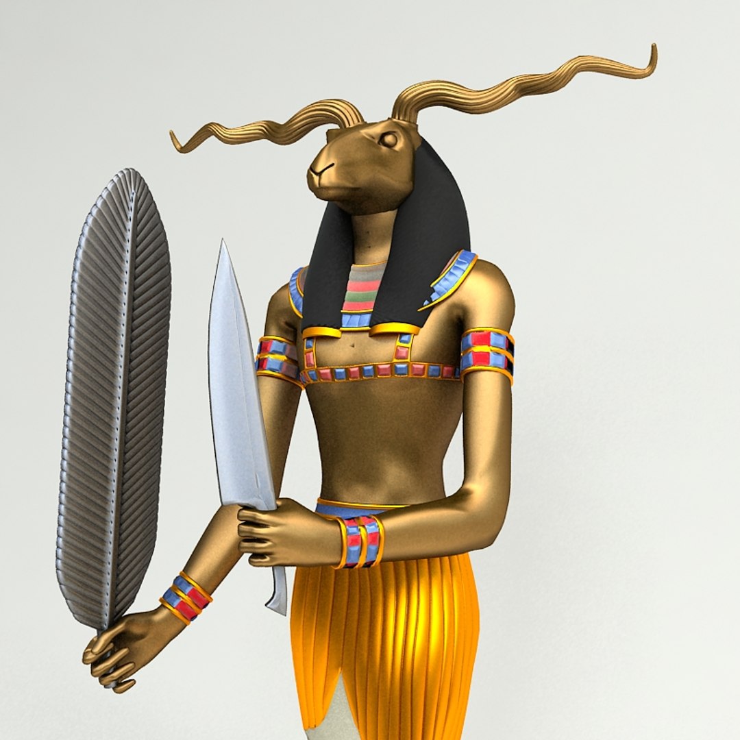 anubis osiris thoth 3d model