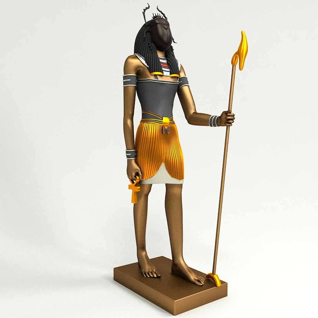 anubis osiris thoth 3d model