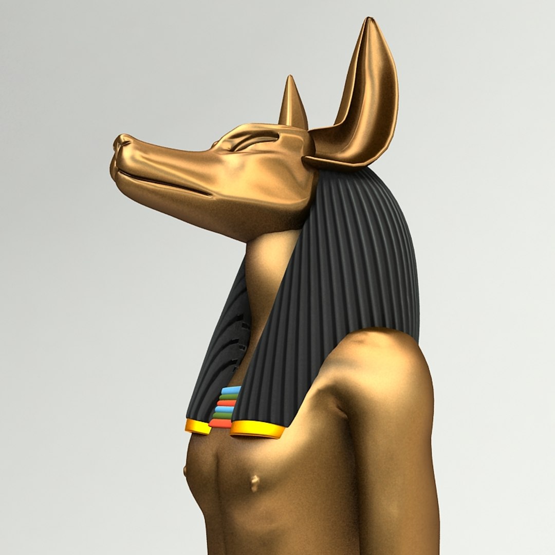 anubis osiris thoth 3d model