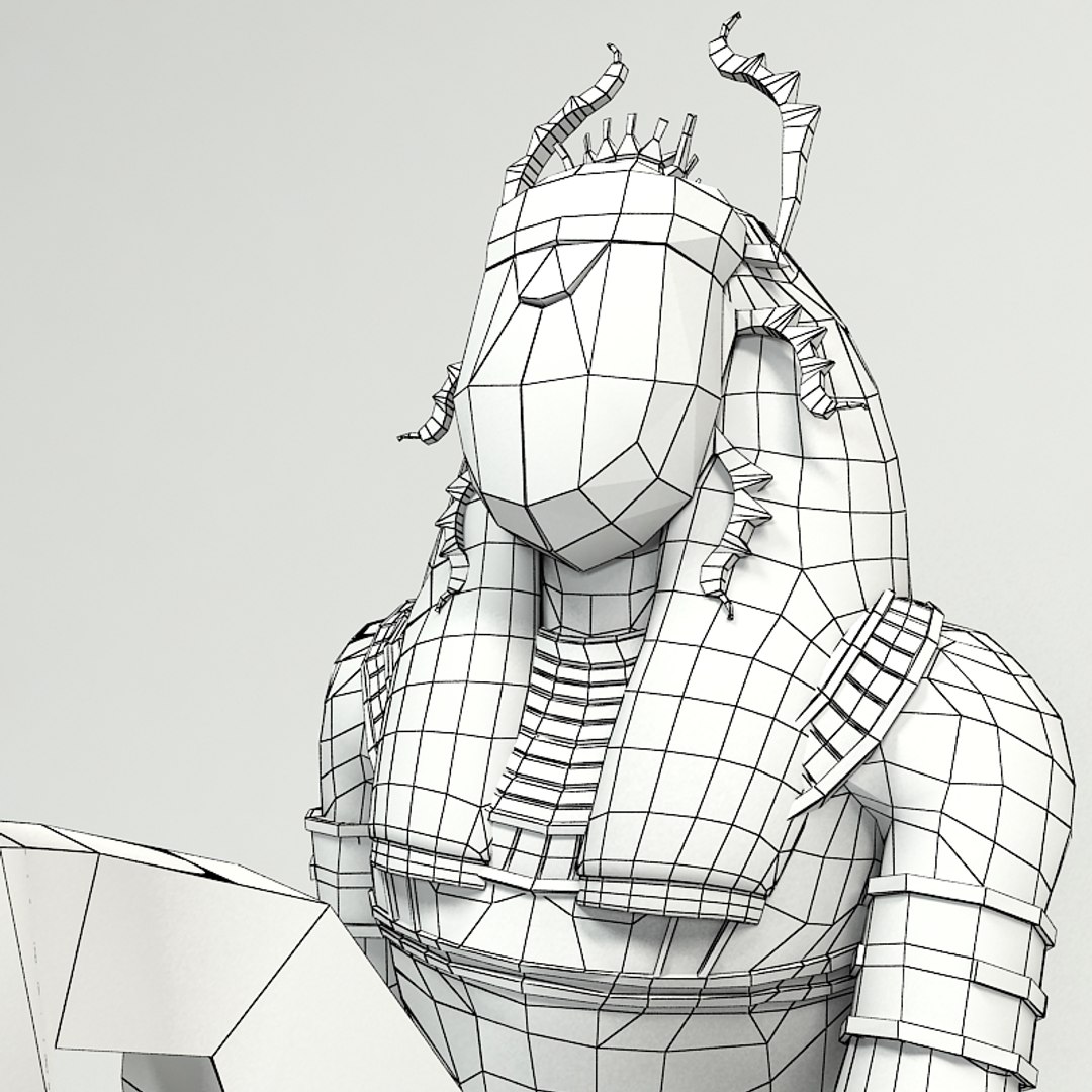 anubis osiris thoth 3d model