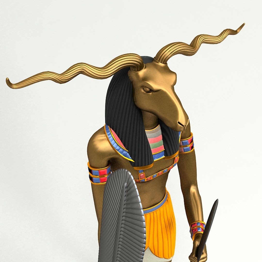 anubis osiris thoth 3d model