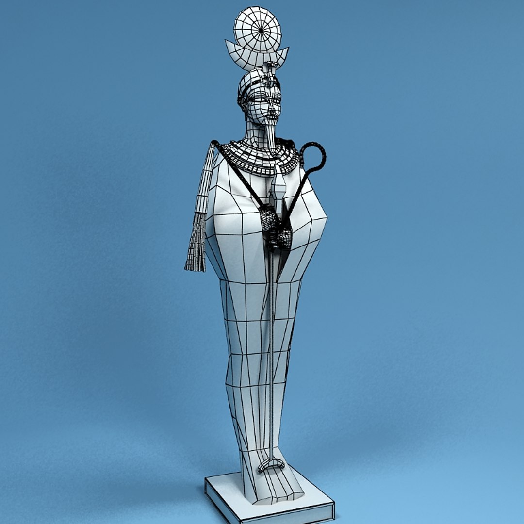 anubis osiris thoth 3d model