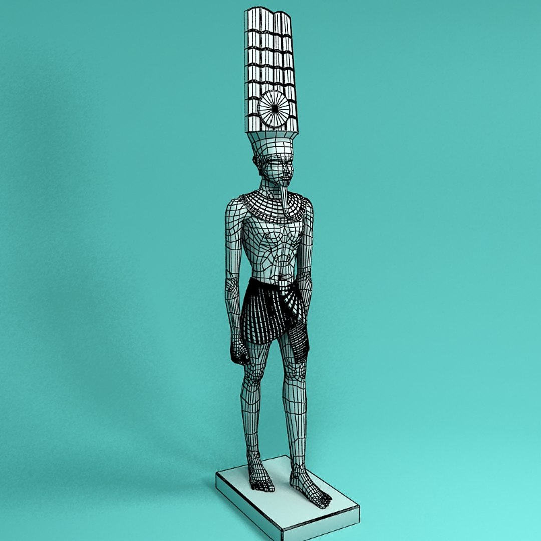 anubis osiris thoth 3d model