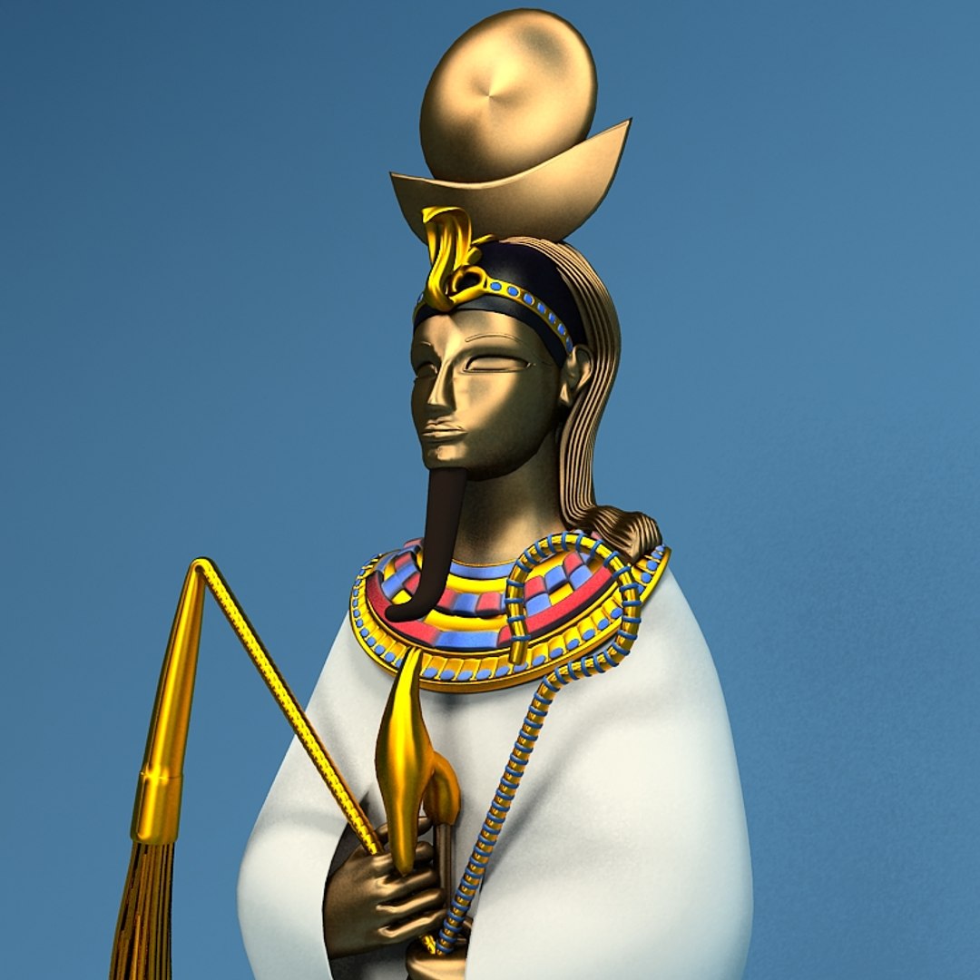 anubis osiris thoth 3d model