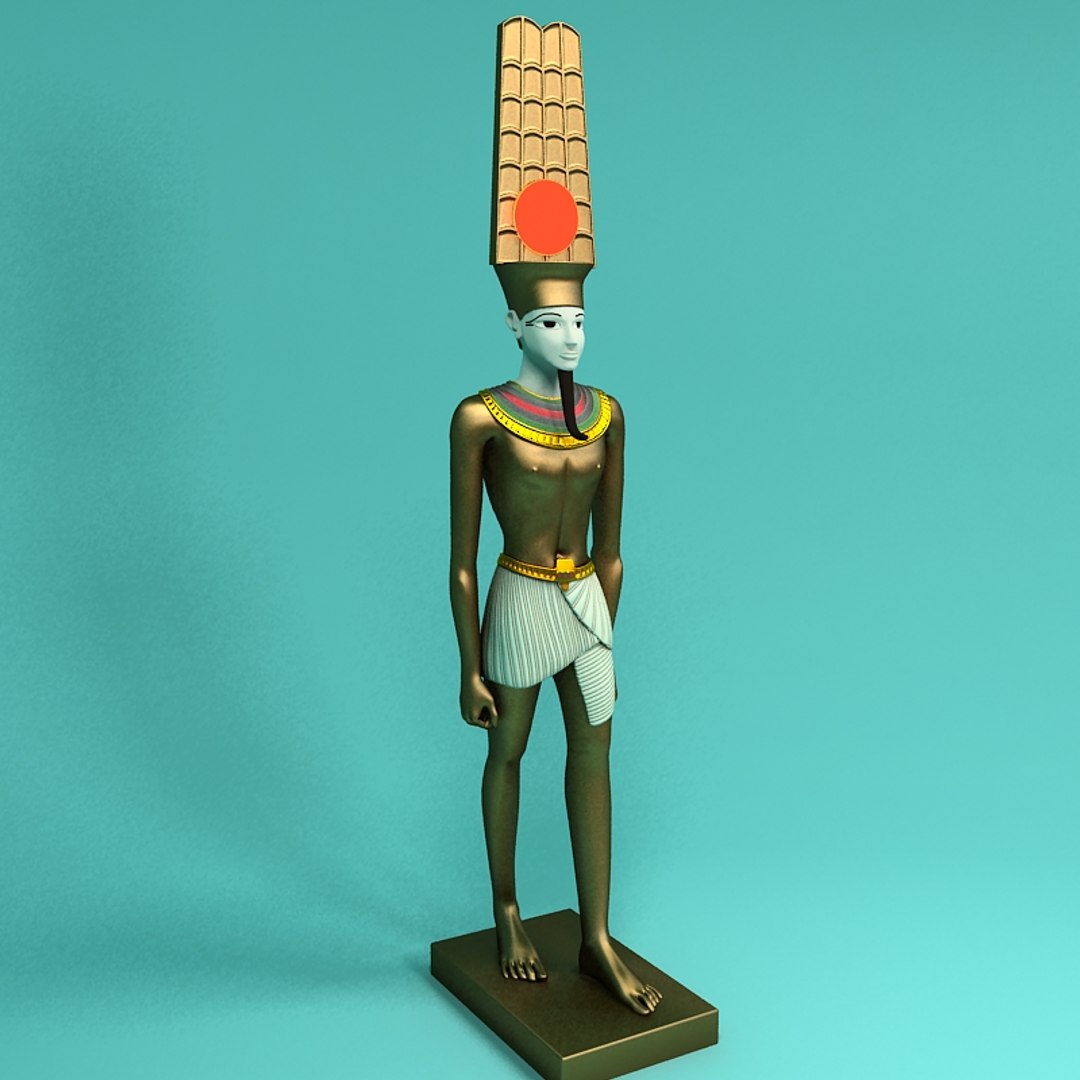 anubis osiris thoth 3d model