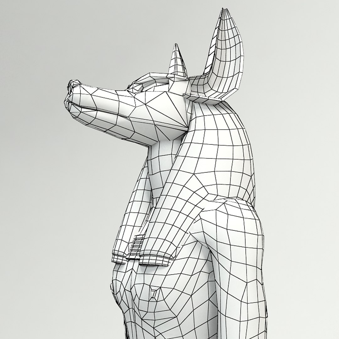 anubis osiris thoth 3d model