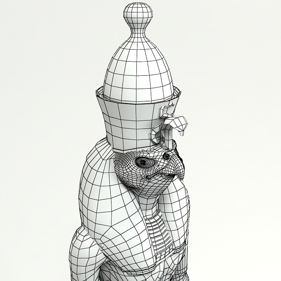 anubis osiris thoth 3d model