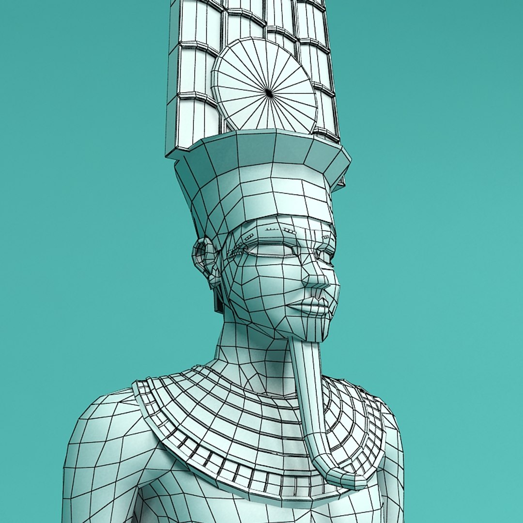 anubis osiris thoth 3d model