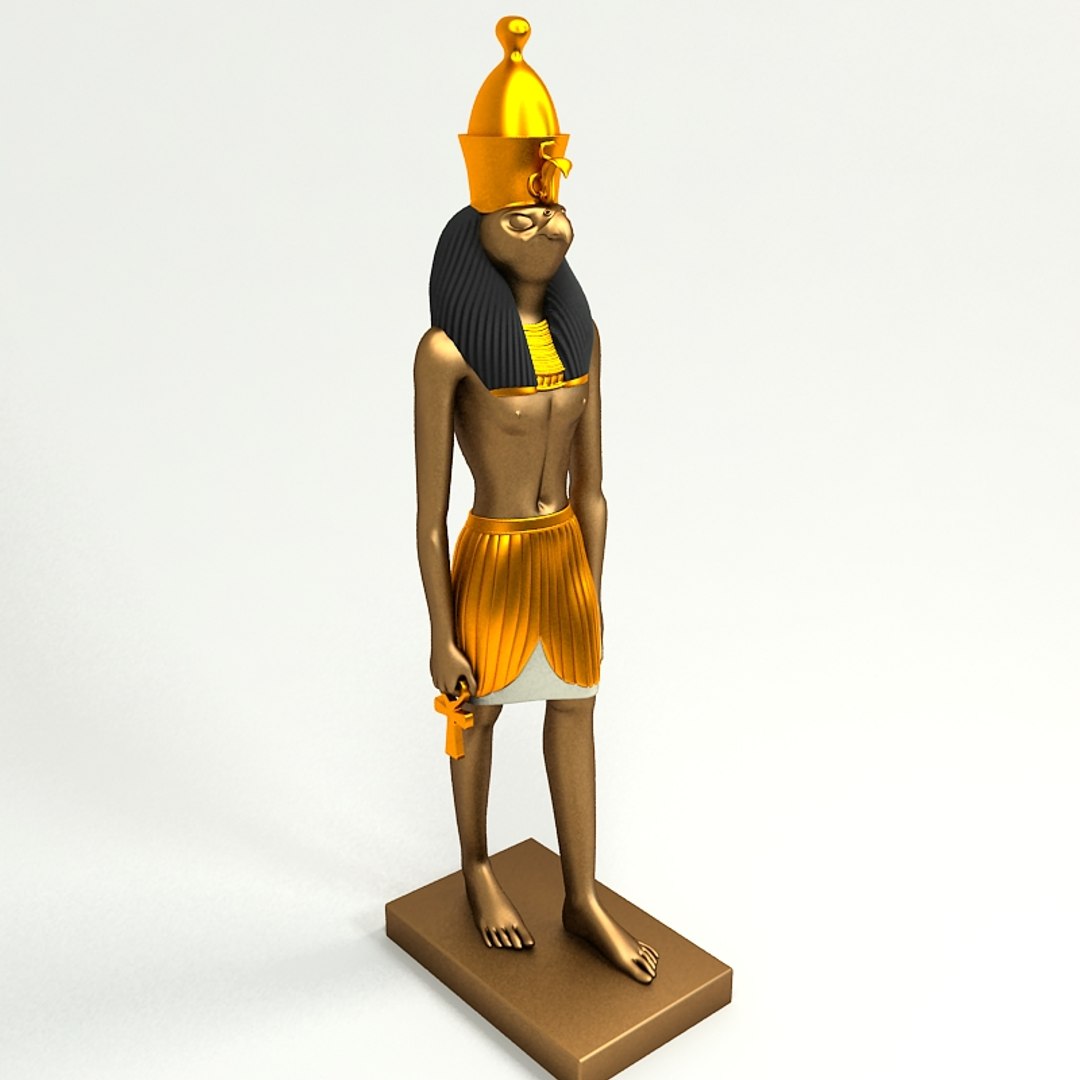 anubis osiris thoth 3d model