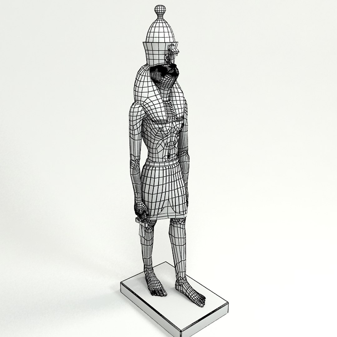 anubis osiris thoth 3d model