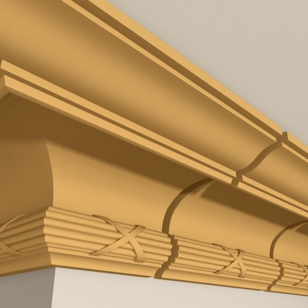 interior cornice molding 3d model