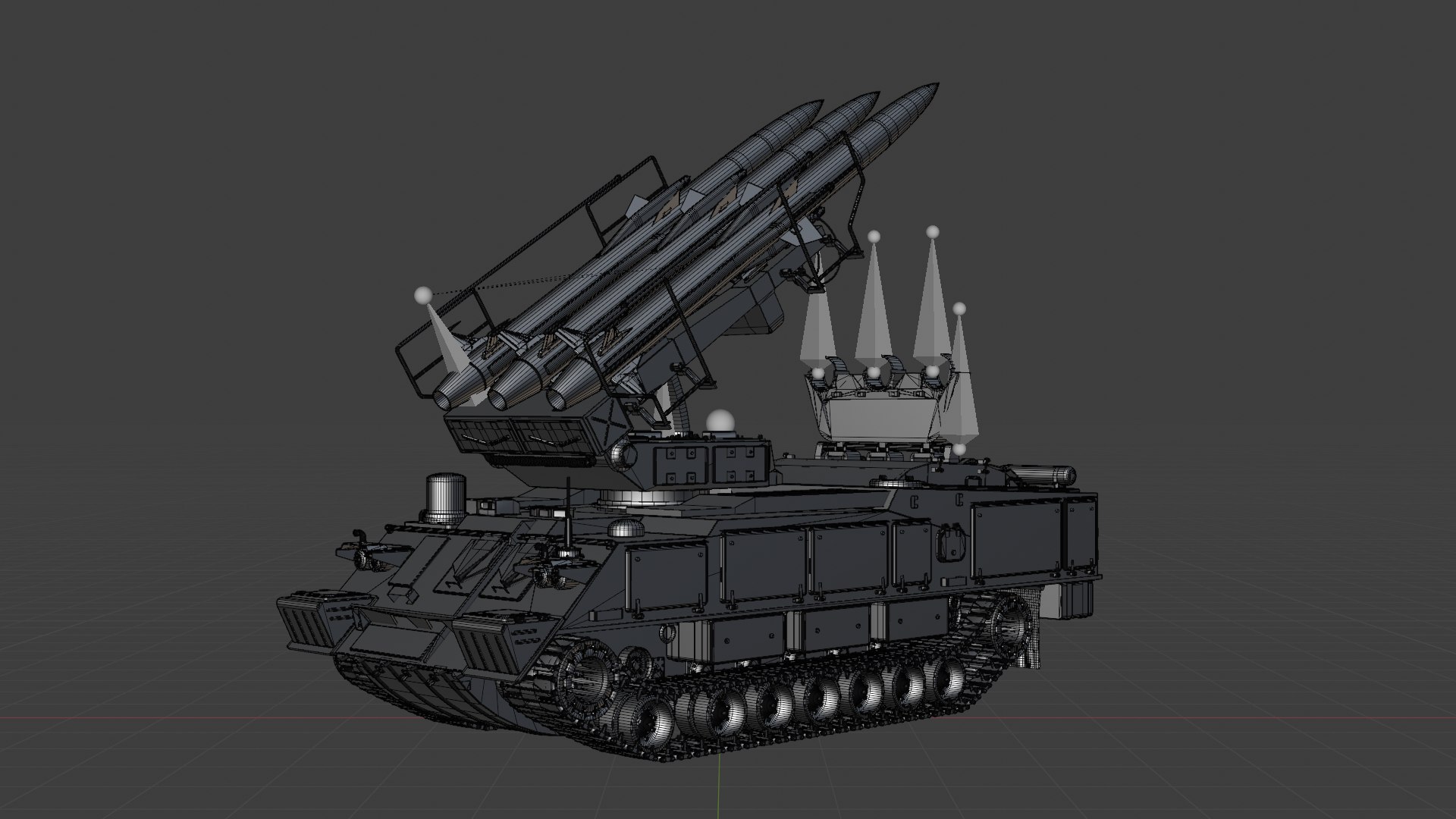 2K 12 Kub Missiles Launcher 3D Model - TurboSquid 2348941
