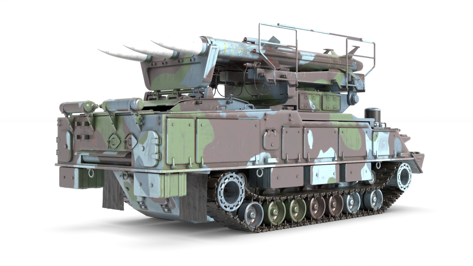 2K 12 Kub Missiles Launcher 3D Model - TurboSquid 2348941