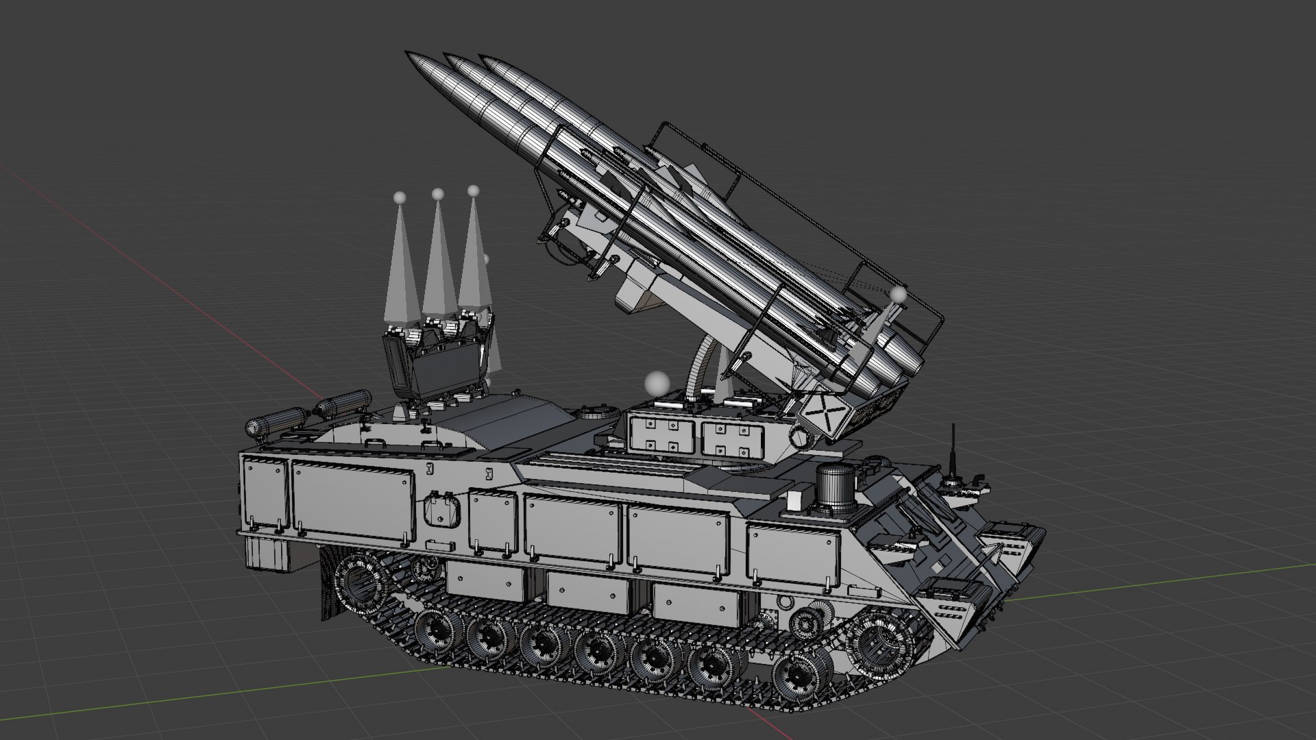 2K 12 Kub Missiles Launcher 3D Model - TurboSquid 2348941