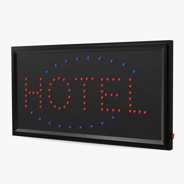 Hotel Neon LED Light Sign Board OFF 3D 모델 - TurboSquid 2108919