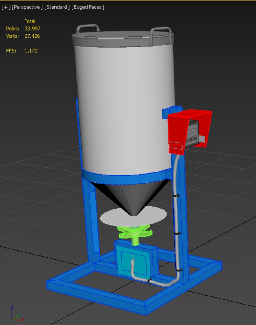 AUTOMATIC FISH FEEDER ROTARY SPREADER CENTRIFUGAL 3D Model - TurboSquid ...