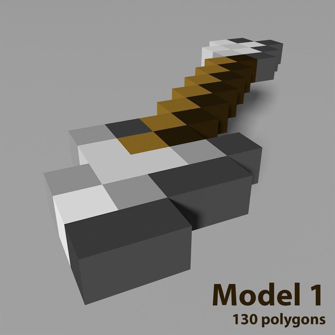 Minecraft Arrow 3D Model - TurboSquid 1326690