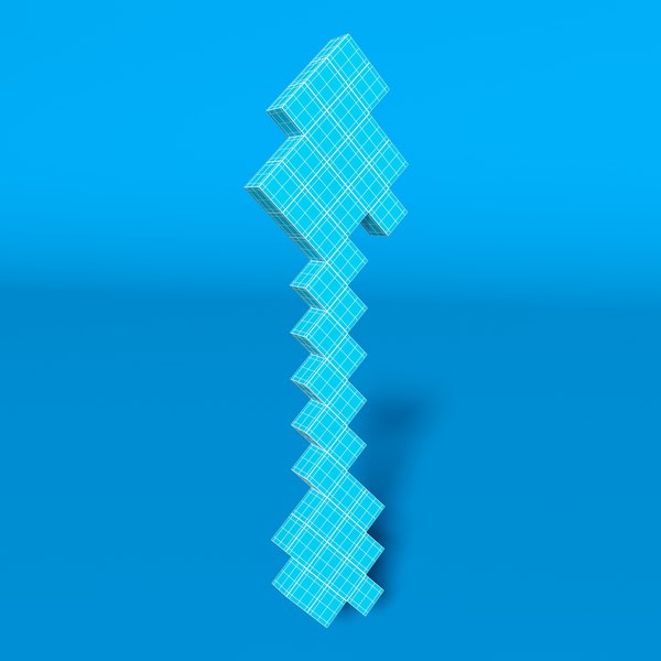 modelo 3d Minecraft modelo de flecha - TurboSquid 1326690