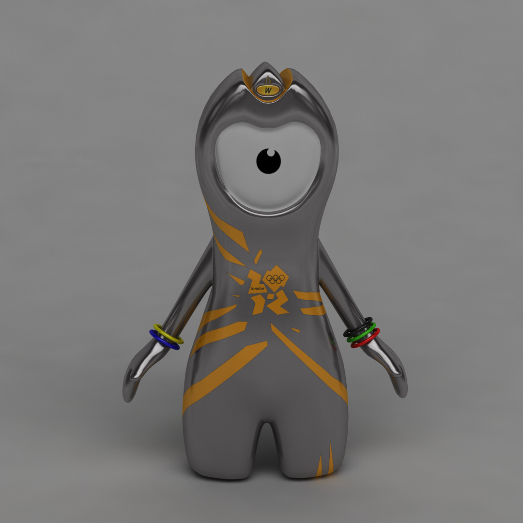 3d Wenlock Mascot London 2012